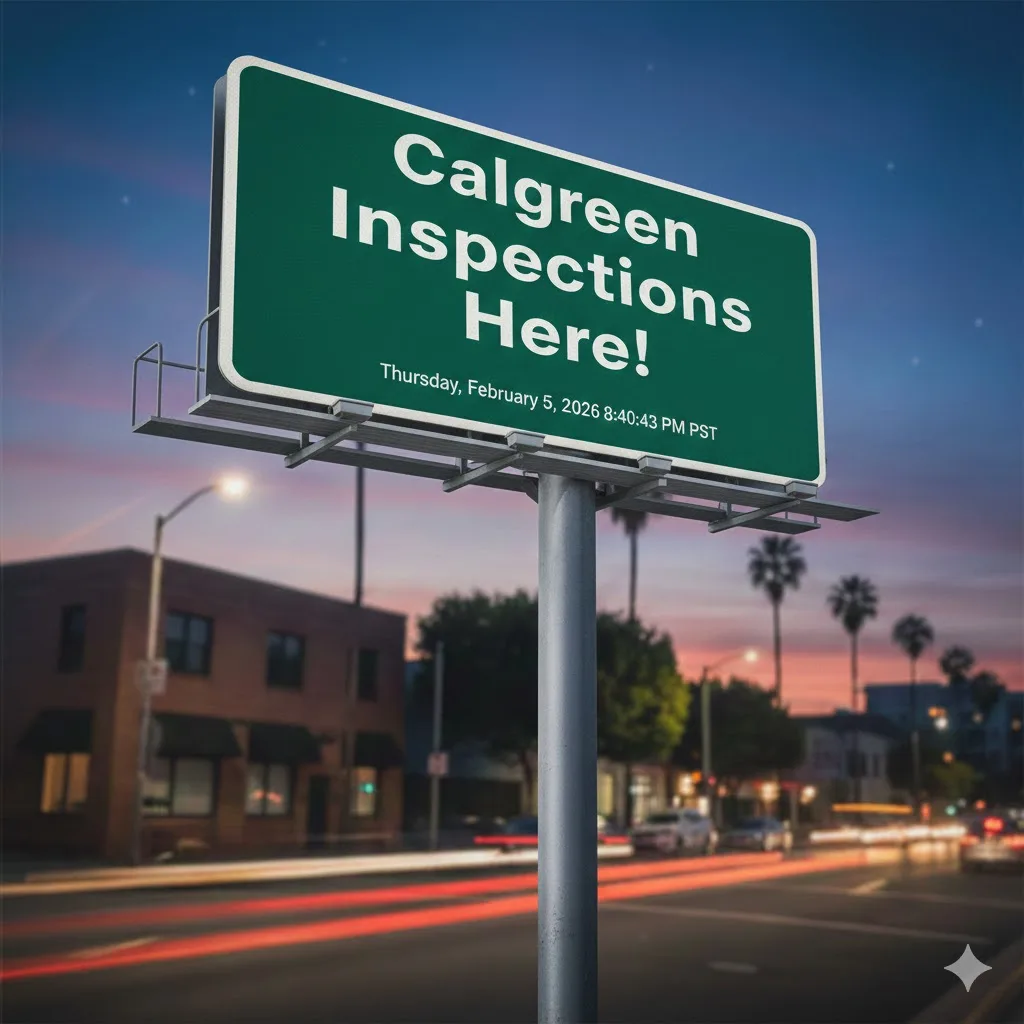 Calgreen Inspections Request Form | Blueprint to Pass